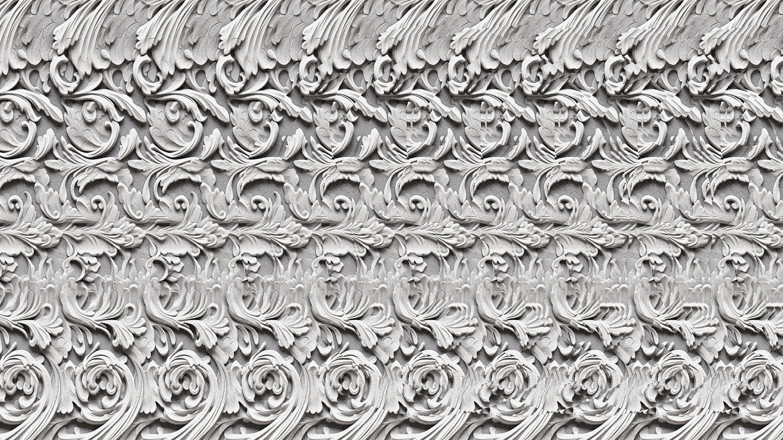 Yin and Yang Chinese Symbol Stereogram (magic Eye) Hidden in a Black ...