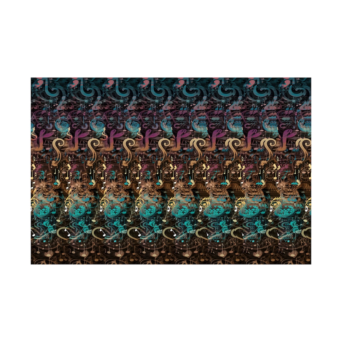 Beautiful Stereogram magic Eye Image of 3D G Key Symbol - Etsy