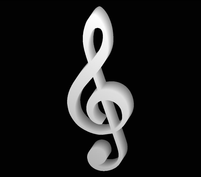 Musical G-key 3D Symbol Stereogram (magic Eye) Image. - Etsy