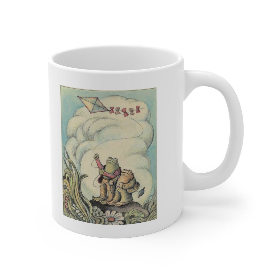 Cottagecore Frog and Toad Mug - Frog Flies a Kite - Etsy
