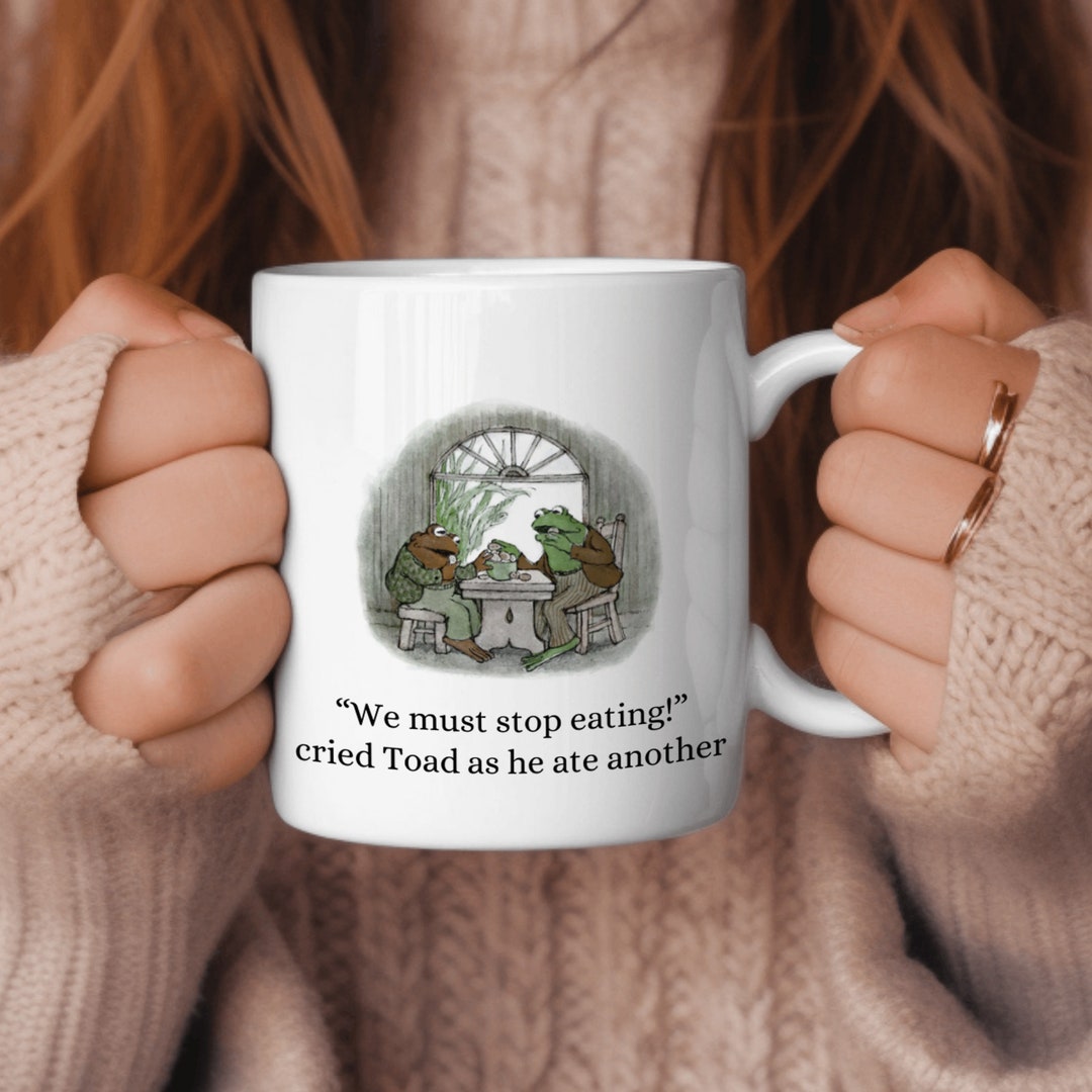 Frog and Toad Mug - We Must Stop Eating! - Etsy