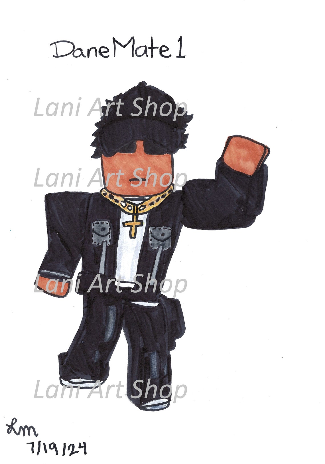 Personalized Art - I Draw Your Roblox Character - Request Drawing OR ...
