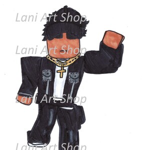 Personalized Art - I Draw Your Roblox Character - Request Drawing OR ...