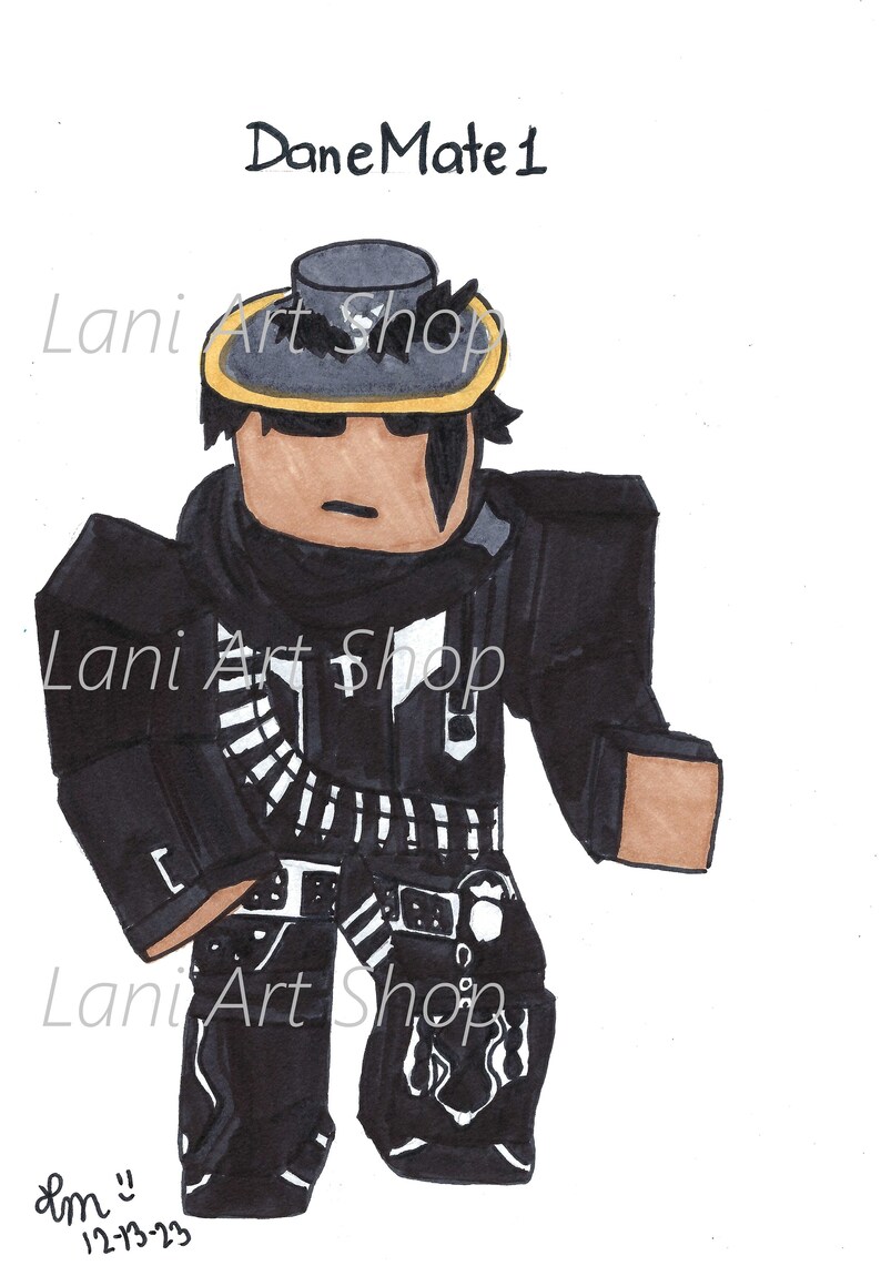 Personalized Art - I Draw Your Roblox Character - Request Drawing OR ...
