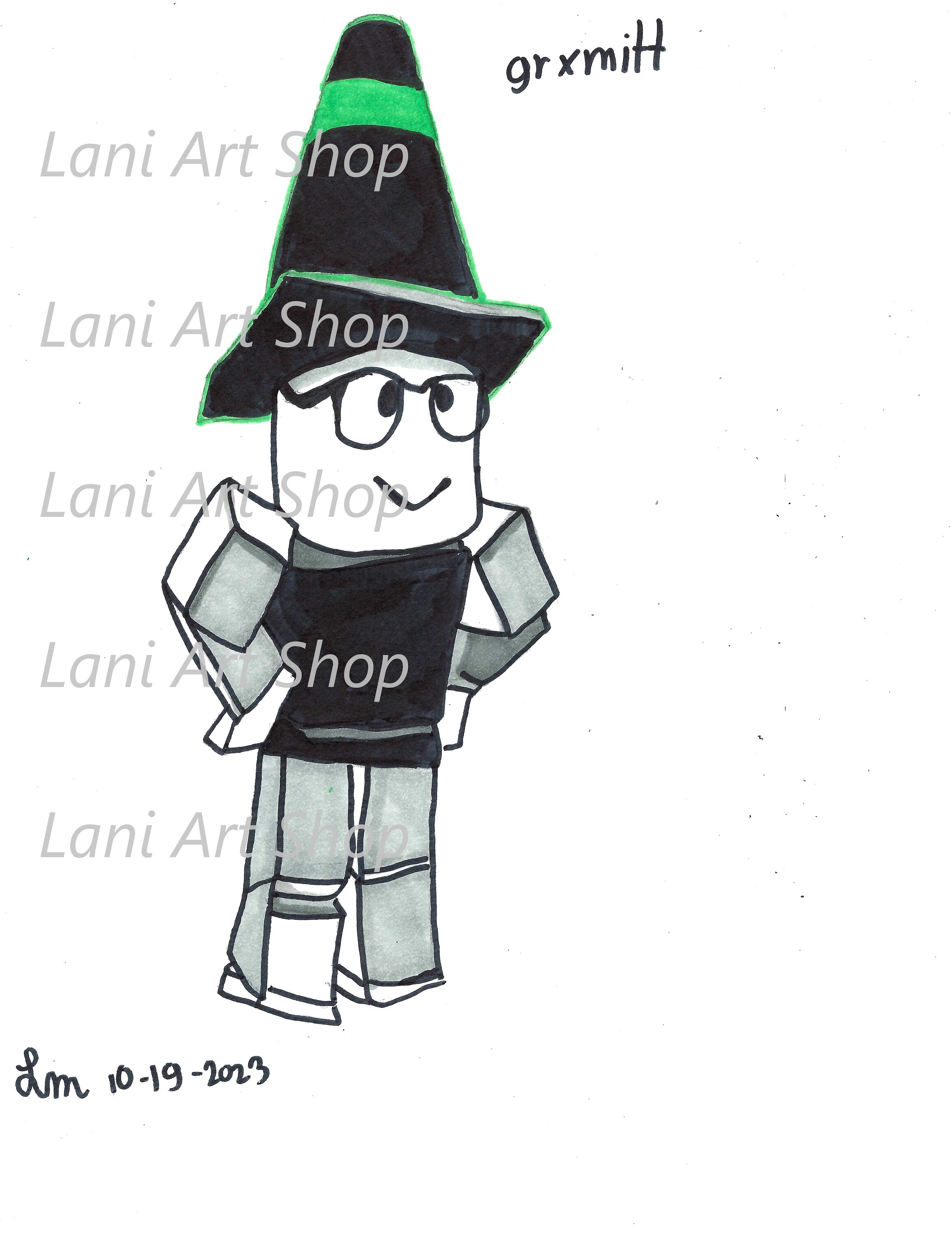 Personalized Art I Draw Your Roblox Character Request Drawing OR Order ...