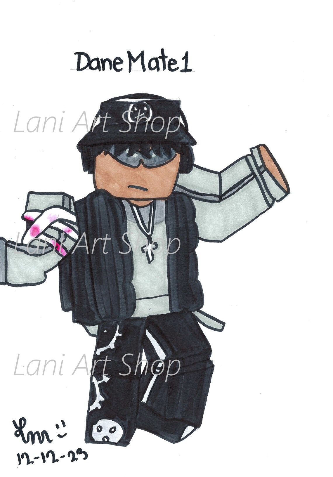 Personalized Art - I Draw Your Roblox Character - Request Drawing OR ...