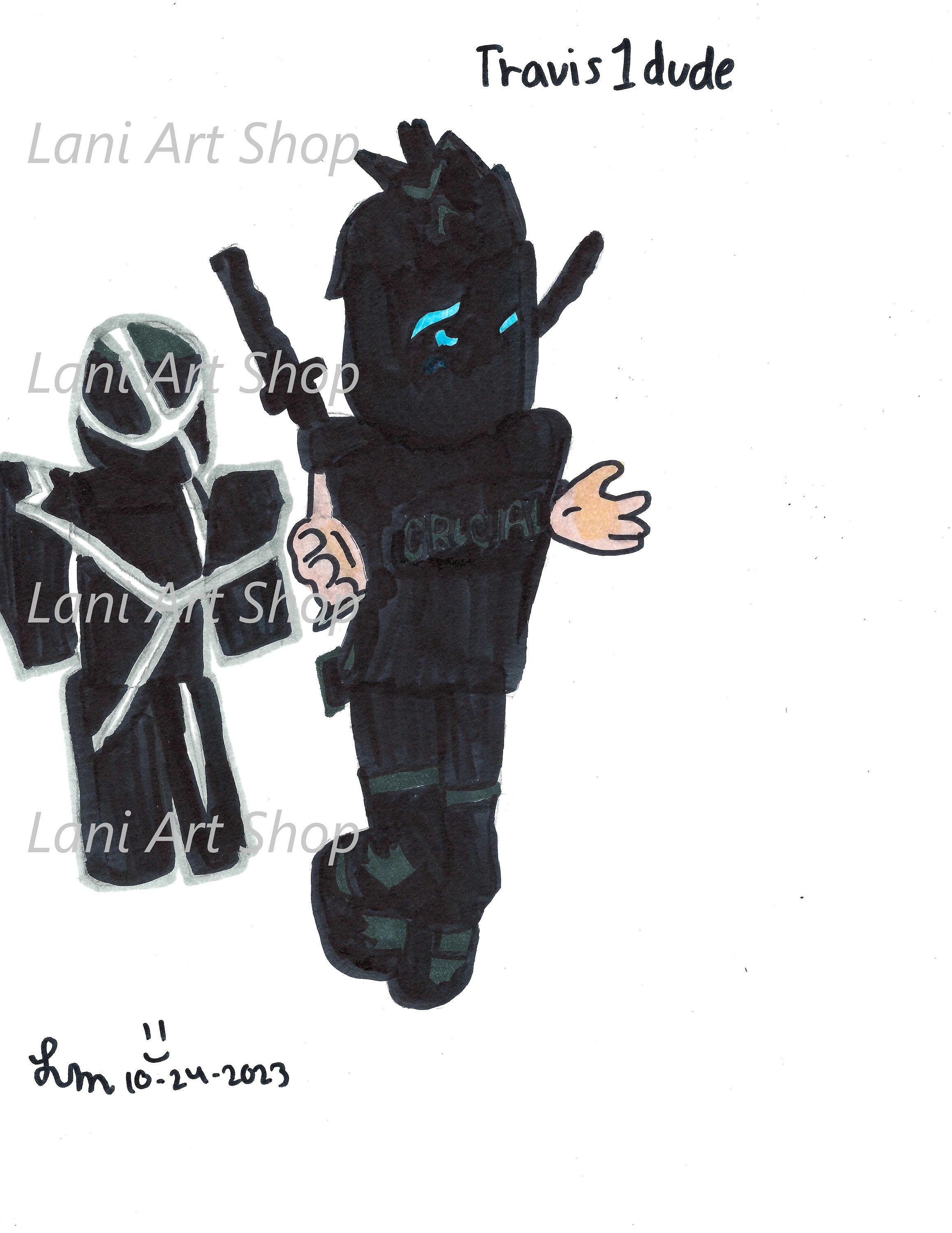 Personalized Art - I Draw Your Roblox Character - Request Drawing OR ...