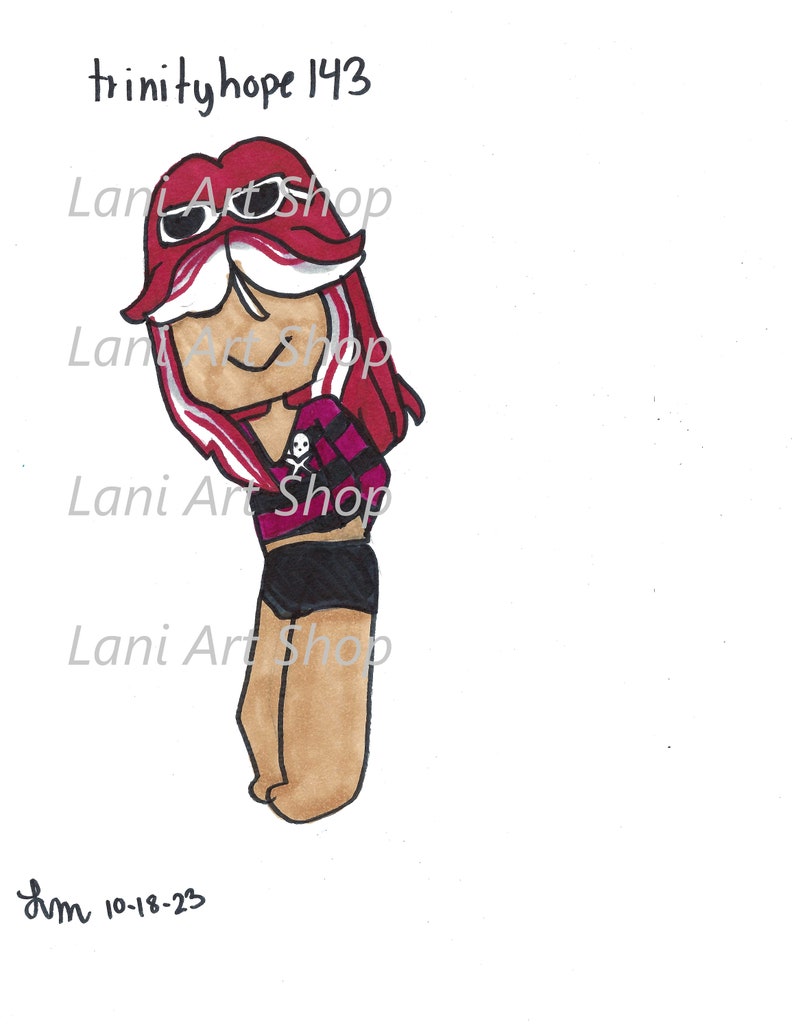 Personalized Art - I Draw Your Roblox Character - Request Drawing OR ...