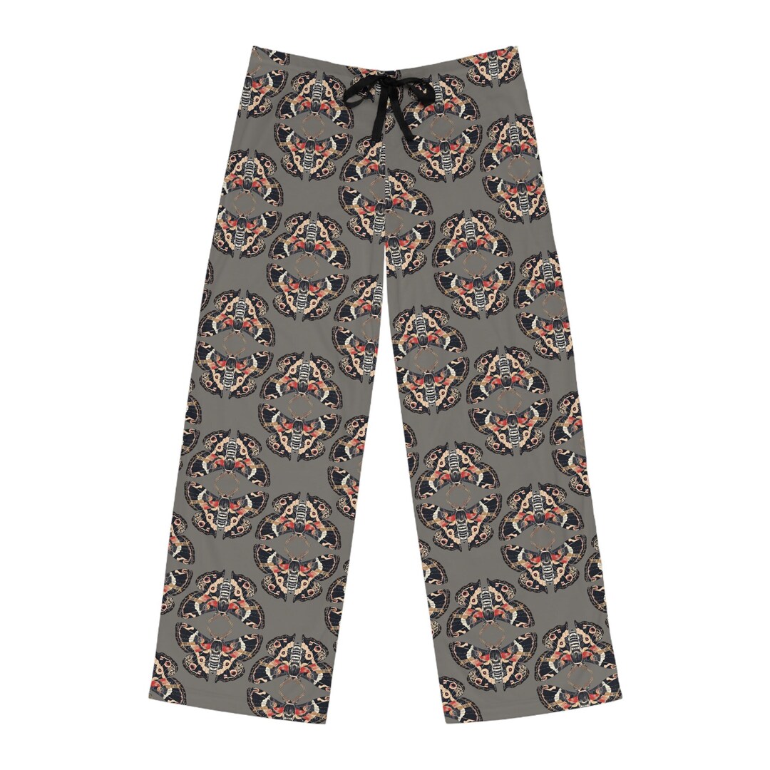 Men's Pajama Pants, Moth Pattern Goblincore Sleepwear, Gift for Him - Etsy