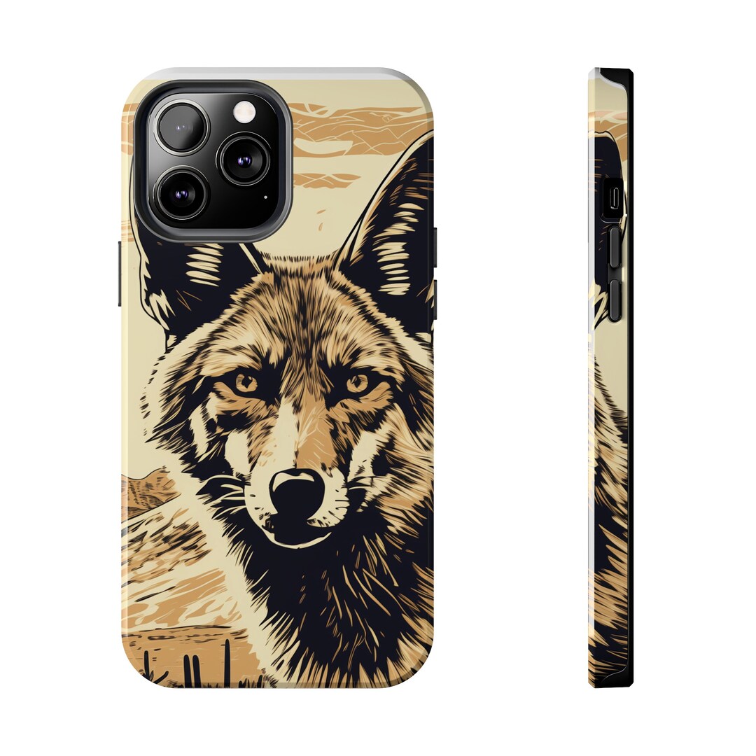 Desert Coyote iPhone Case, Tough Durable Phone Case, Southwest ...