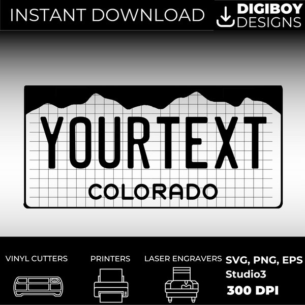 State License Plate Clipart - Etsy