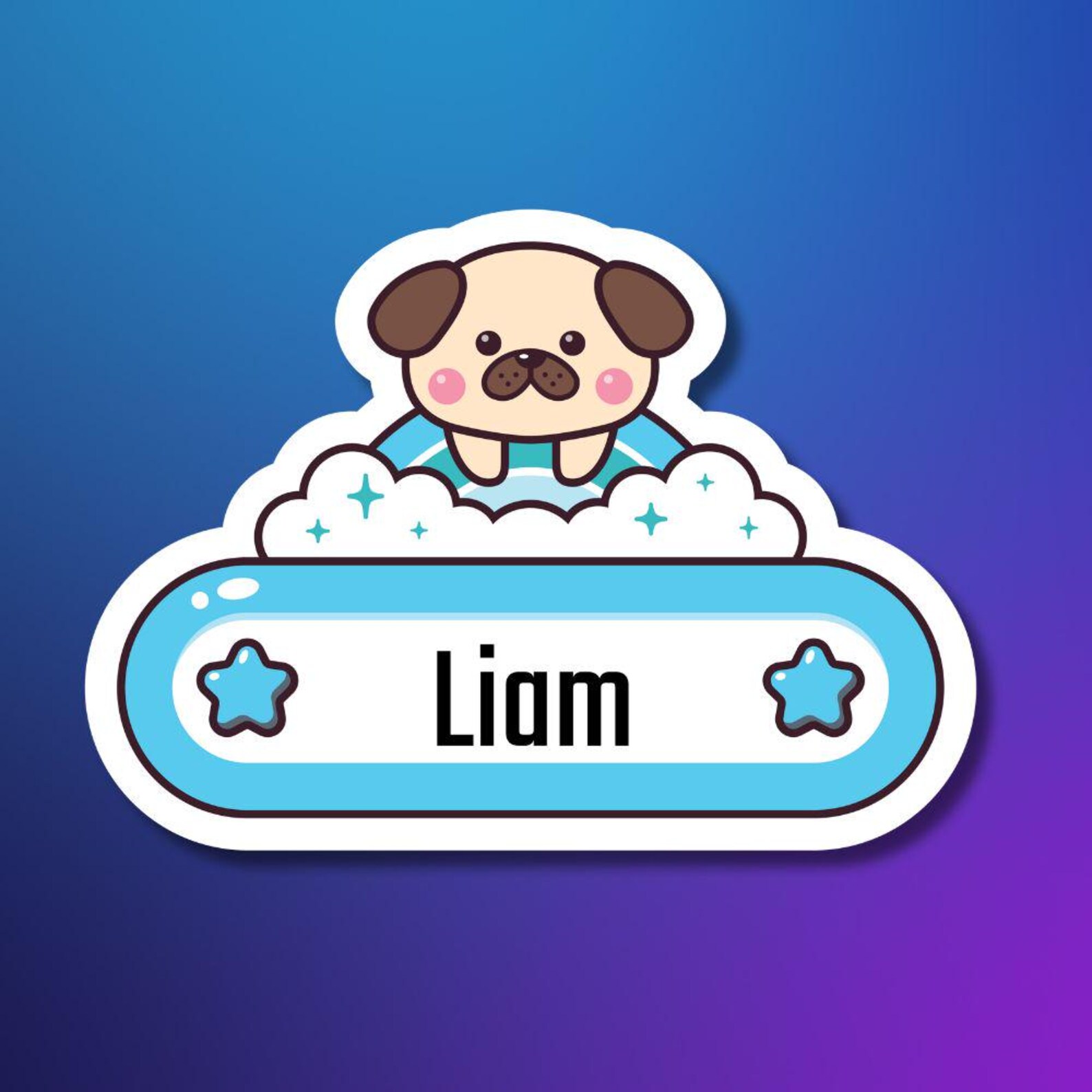 Custom Kids Name Labels, Waterproof Name Stickers for School ...