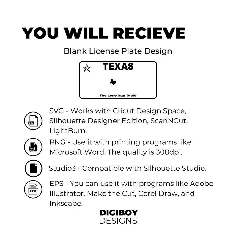 California CA USA Blank License Plate Inspired Downloadable Printable ...