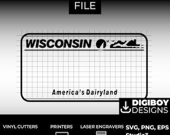 Michigan MI USA Blank License Plate Inspired Downloadable Printable ...