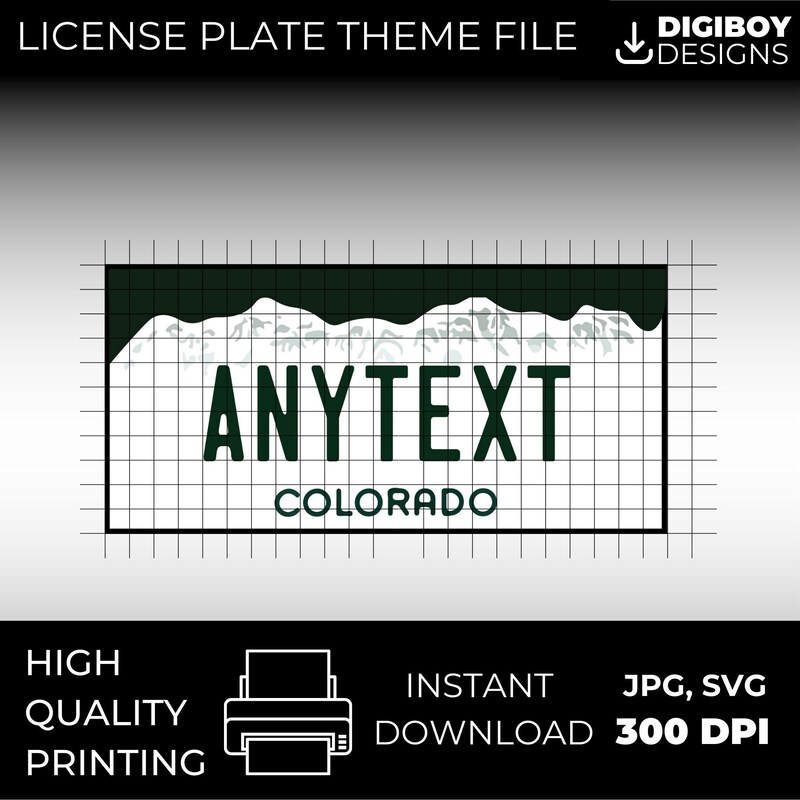 Colorado State Plate - Etsy