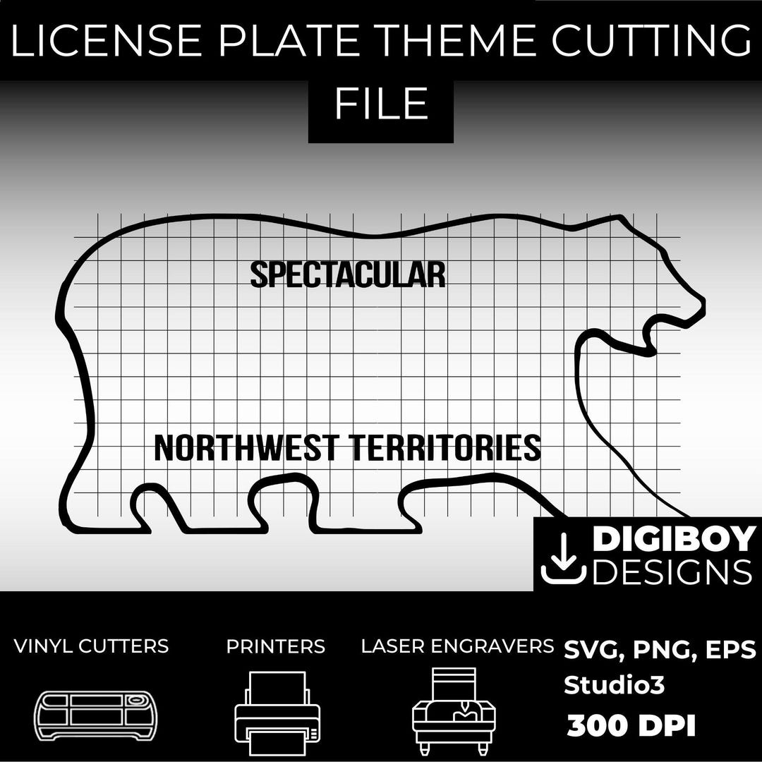 Northwest Territories NT Canada Blank License Plate Inspired ...