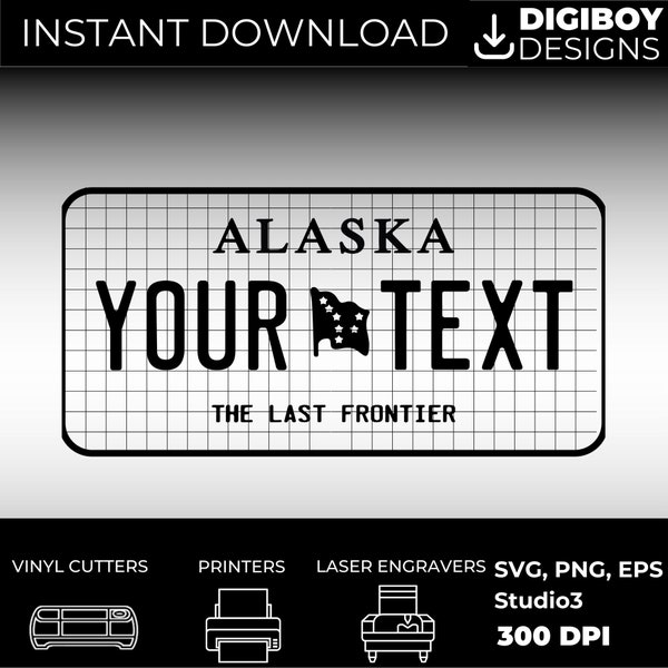 Alaska Plate Svg - Etsy