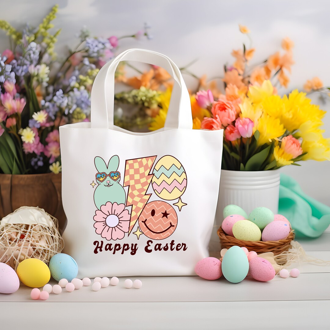 Easter Bunny Tote Easter Basket Substitute - Etsy