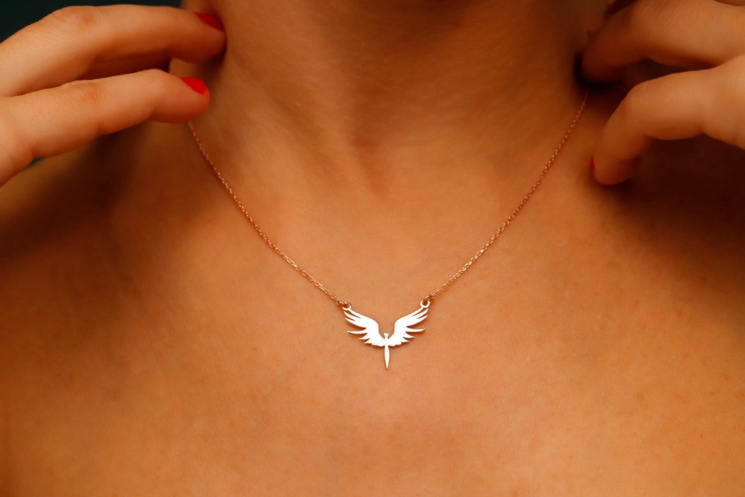 Legendary Phoenix Bird Necklace : 925K Sterling Silver * Unique Design ...