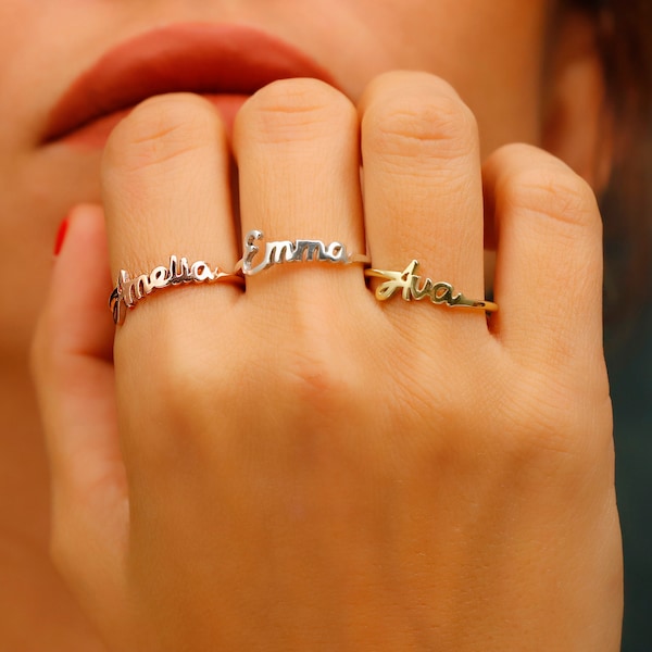 Name Ring - Etsy