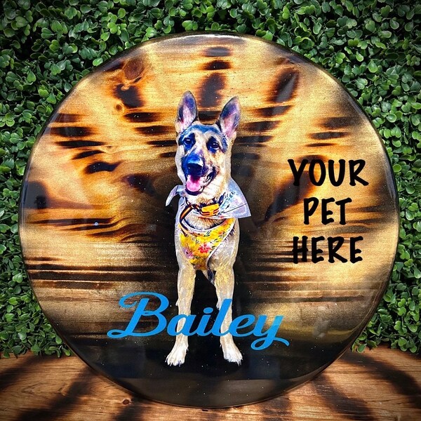 Epoxy Dog Sign - Etsy