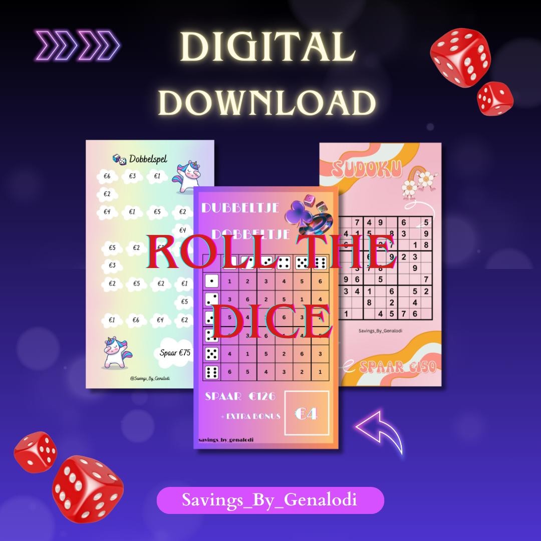 Roll the Dice Challenge - Etsy