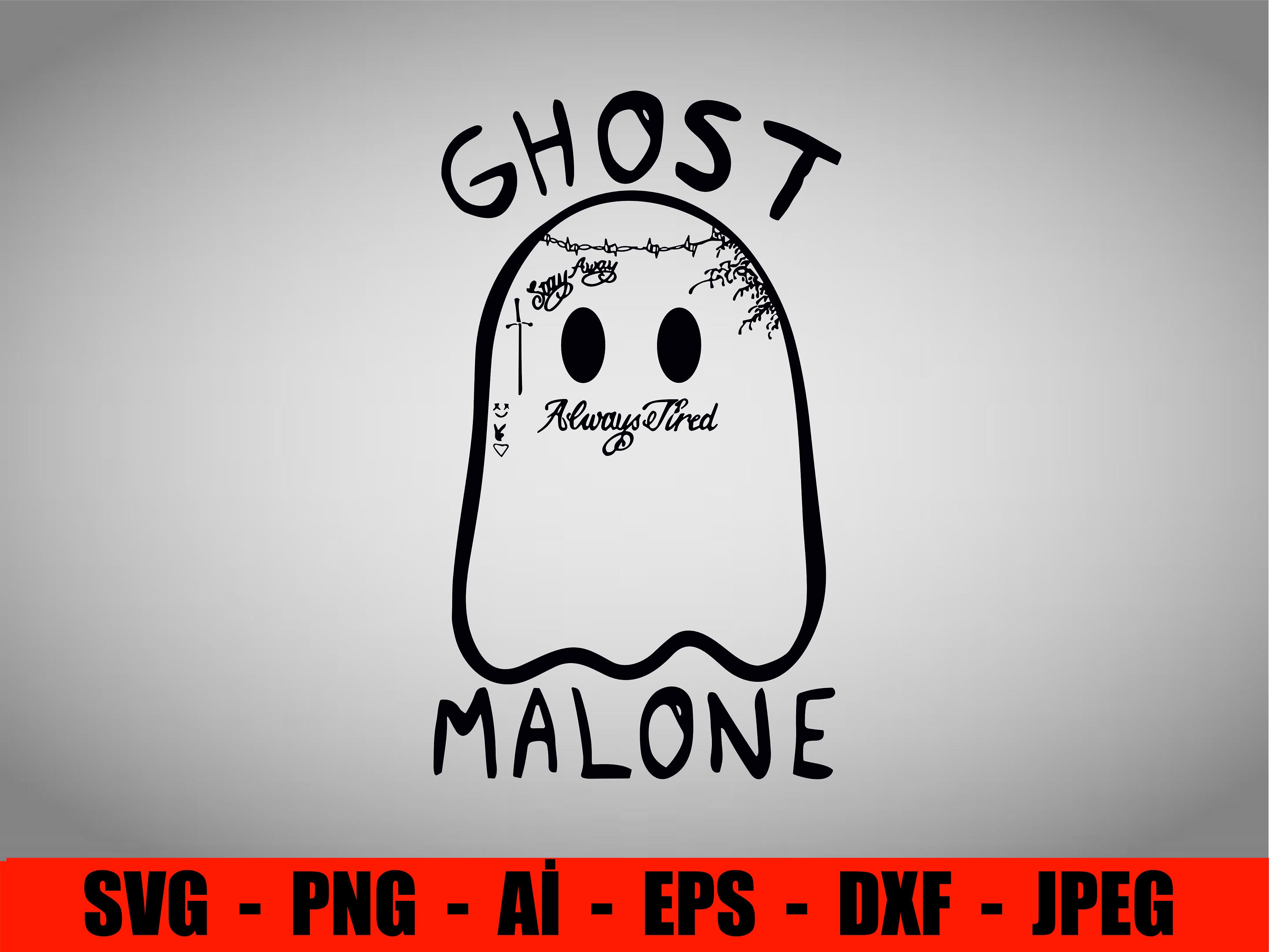 Ghost Malone SVG| Halloween Shirt SVG| Funny Halloween Shirt SVG| Ghost ...