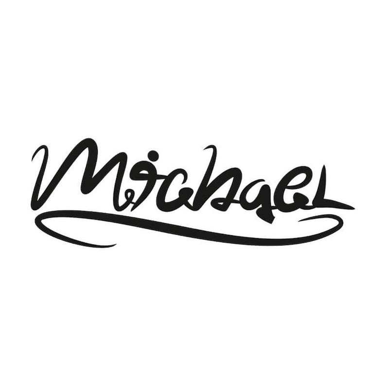 Michael Name Vector, Name Vectors, Vector Art Michael Name, Michael ...