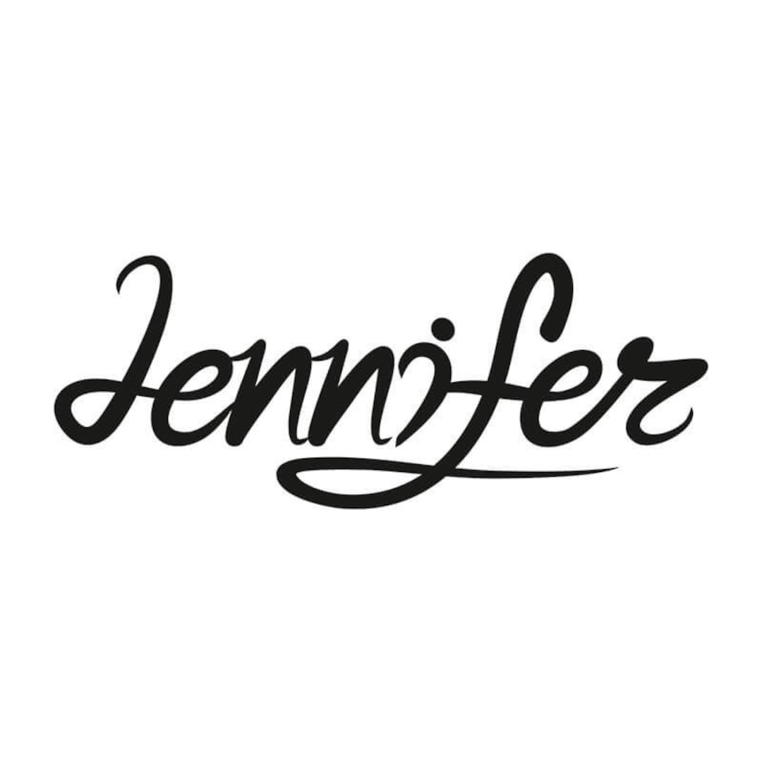 Jennifer Name Vector, Name Vectors, Vector Art Jennifer Name, Jennifer Handcrafted Vector ...