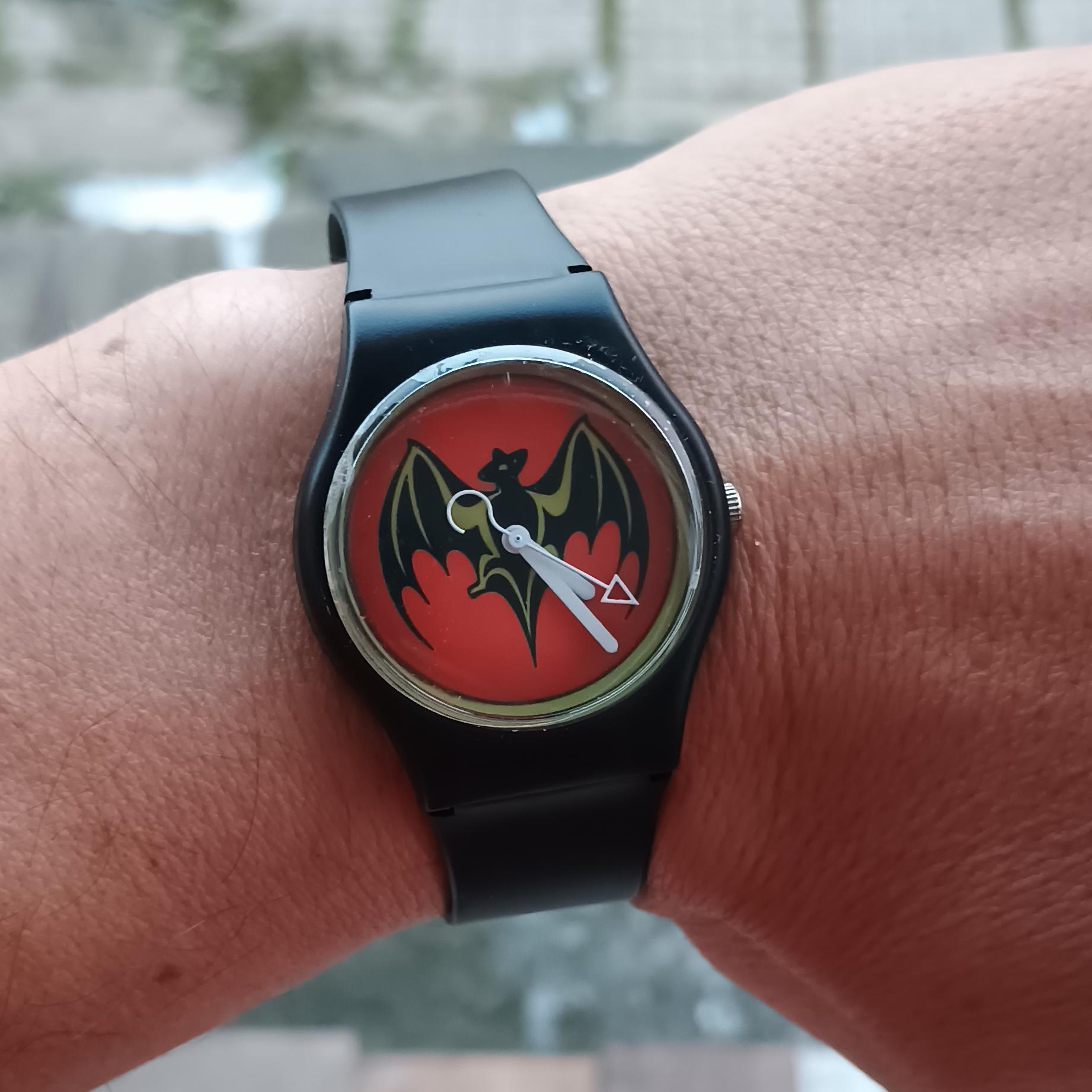 Vintage Bacardi Bat Logo Watch - Rare Promotional Bar Collectible ...