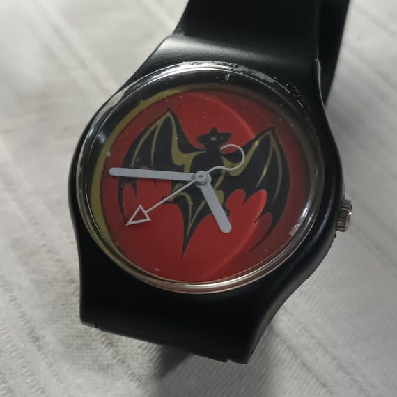 Vintage Bacardi Bat Logo Watch - Rare Promotional Bar… - Gem