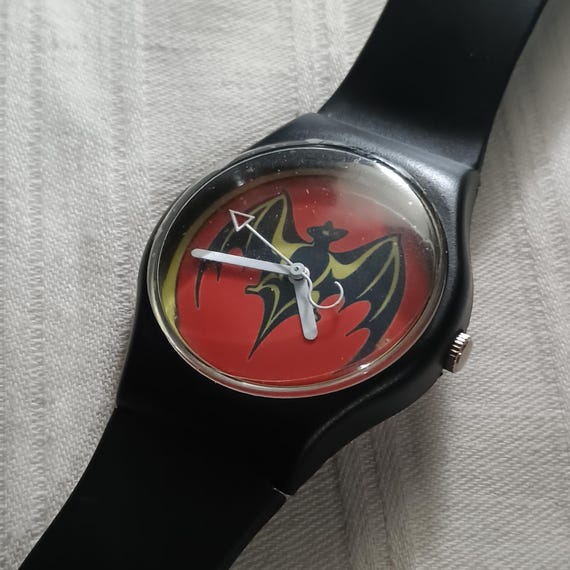 Vintage Bacardi Bat Logo Watch - Rare Promotional Bar… - Gem