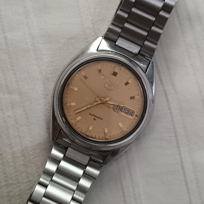 Vintage Seiko 5 Automatic 7009-876A - Gold Dial Day/date - Japanese ...