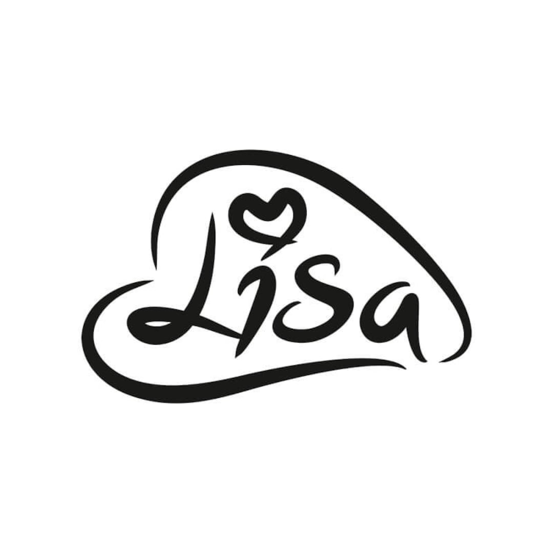 Lisa Name Vector, Lisa Vector for Sticker, Name Vectors, Vector Art ...