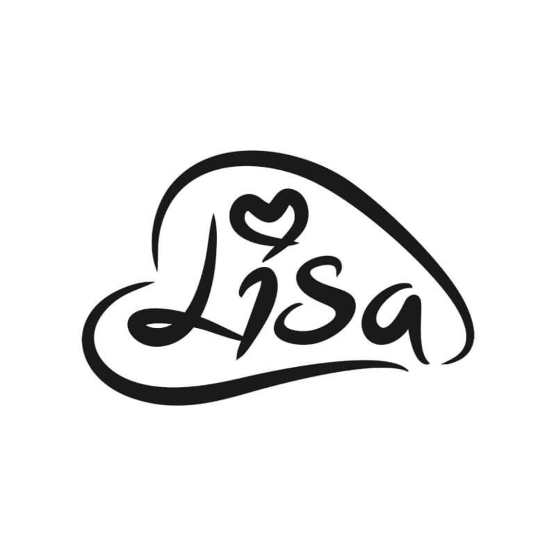 Lisa Name Vector, Lisa Vector for Sticker, Name Vectors, Vector Art ...