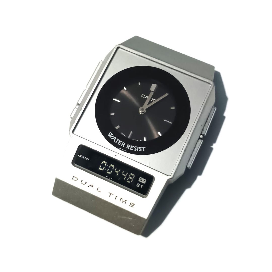 Vintage Casio FS-01 Film Watch (module 2320) - Rare Ana-digi Pela Thin ...
