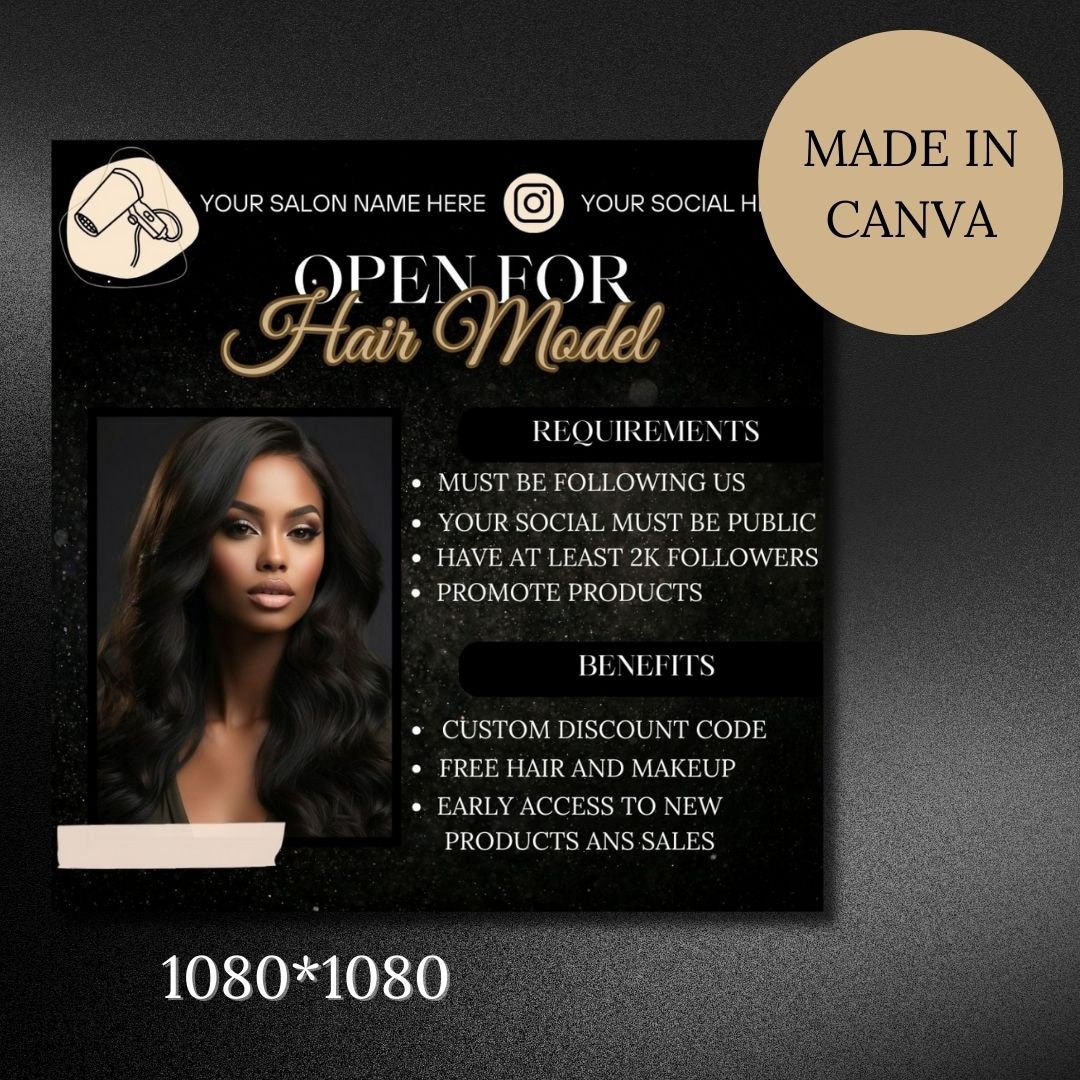 Models Wanted Flyer, DIY Flyer Template Design, Wanted Brand Influencer ...