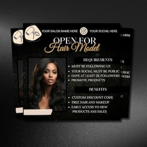 Models Wanted Flyer, DIY Flyer Template Design, Wanted Brand Influencer ...