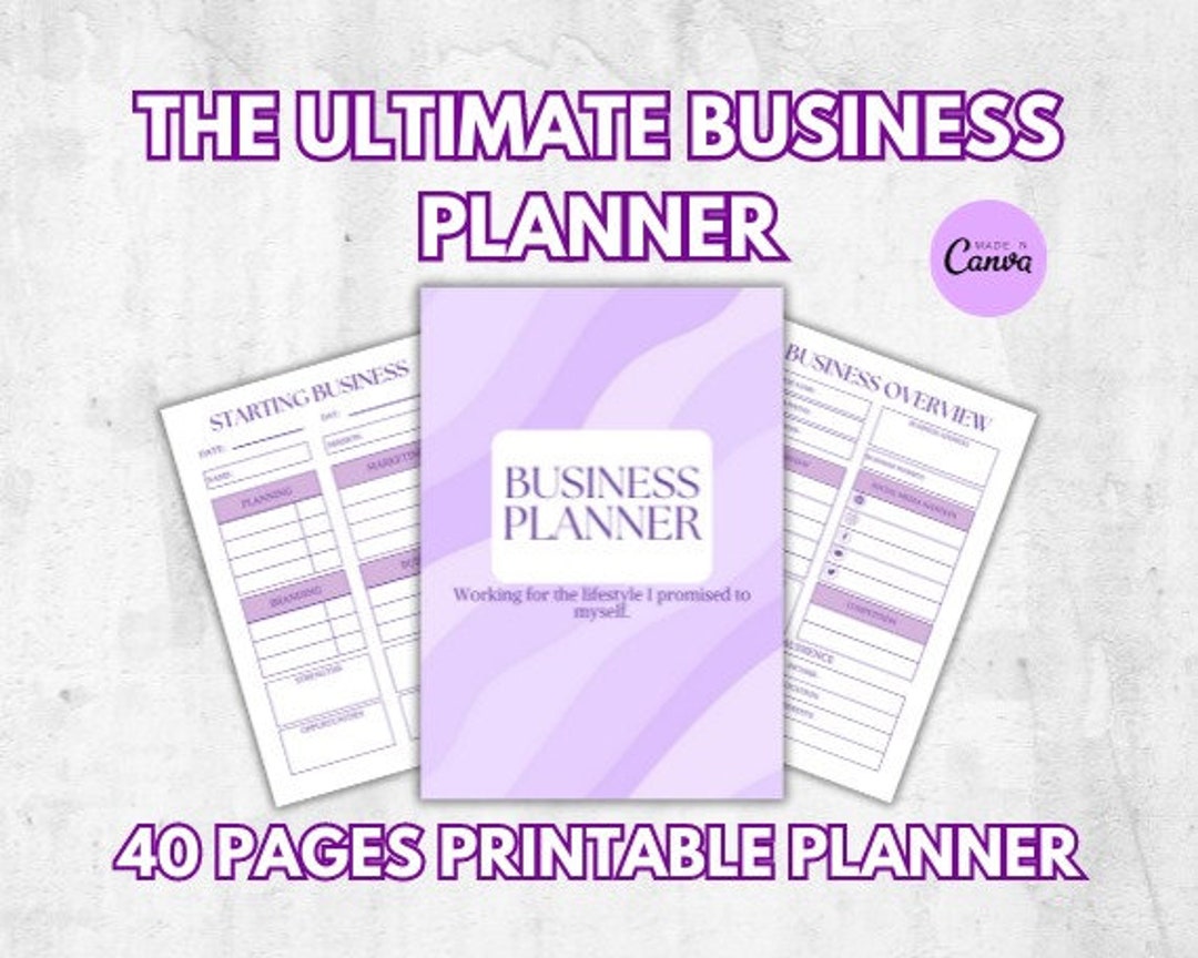 Business Planner Printable Bundle Business Planner PDF - Etsy