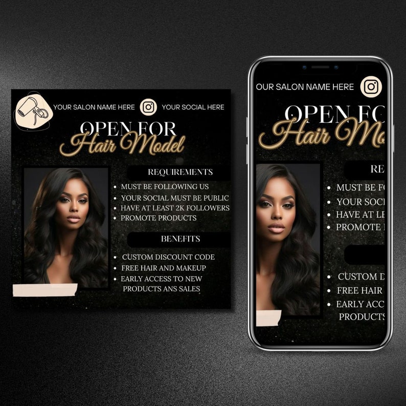Models Wanted Flyer, DIY Flyer Template Design, Wanted Brand Influencer ...