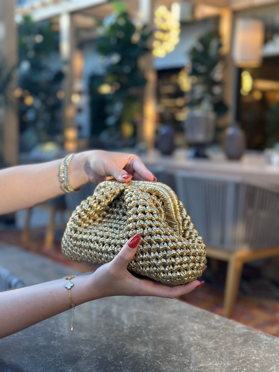 Handmade Gold Raffia Bag Gold Raffia Bag Metallic Raffia - Etsy
