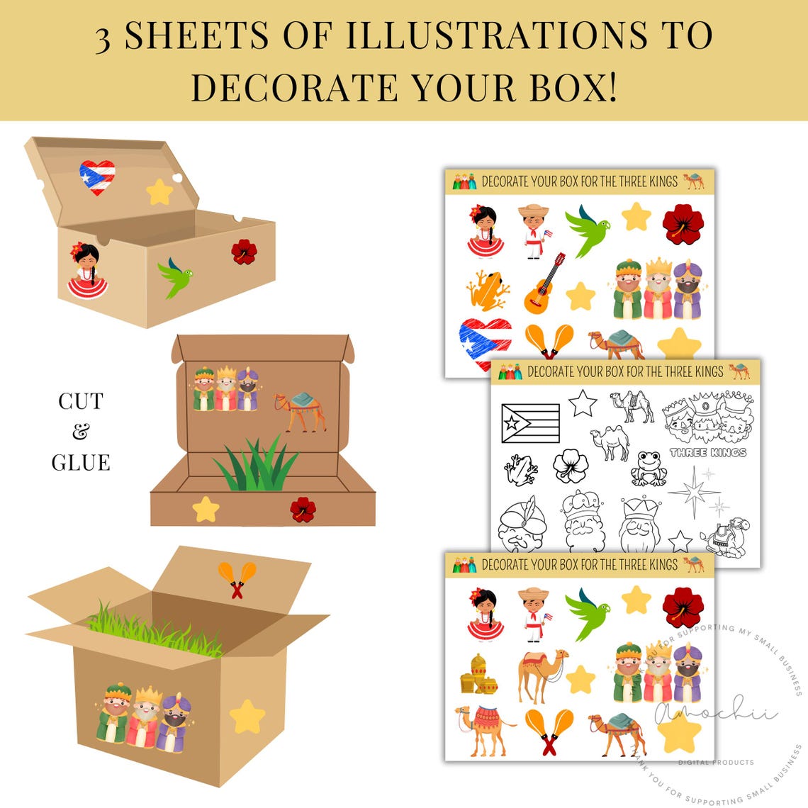 Three Wise Men Activity Bundle, Three Kings Day Celebration Games and ...