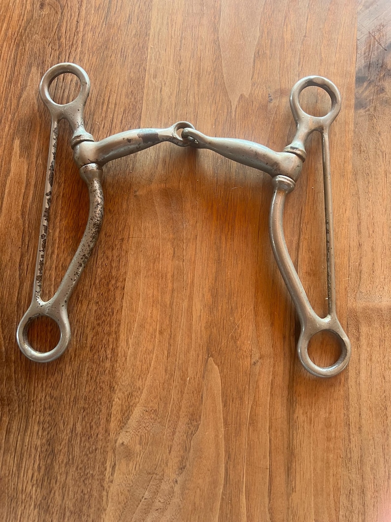 Vintage Crockett Western Horse Bit: Steel Curb Bit, Equine Tack - Etsy