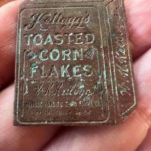Antique Kellogg's Corn Flakes Copper Tag - 1900s Advertising Fob - Etsy