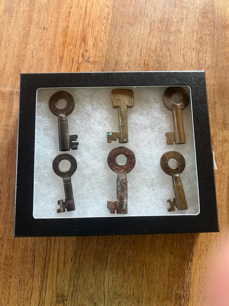 Vintage Railroad Switch Key Lot – Set of 6 Antique Brass & Bronze Keys ...