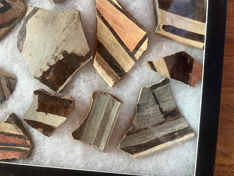 Framed Anasazi Pottery Sherd Displays – Authentic Prehistoric Southwest ...