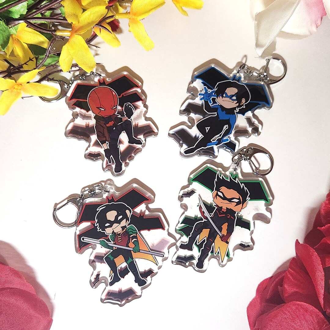 Batboys Robin Charms | 3in Epoxy Charms - Etsy