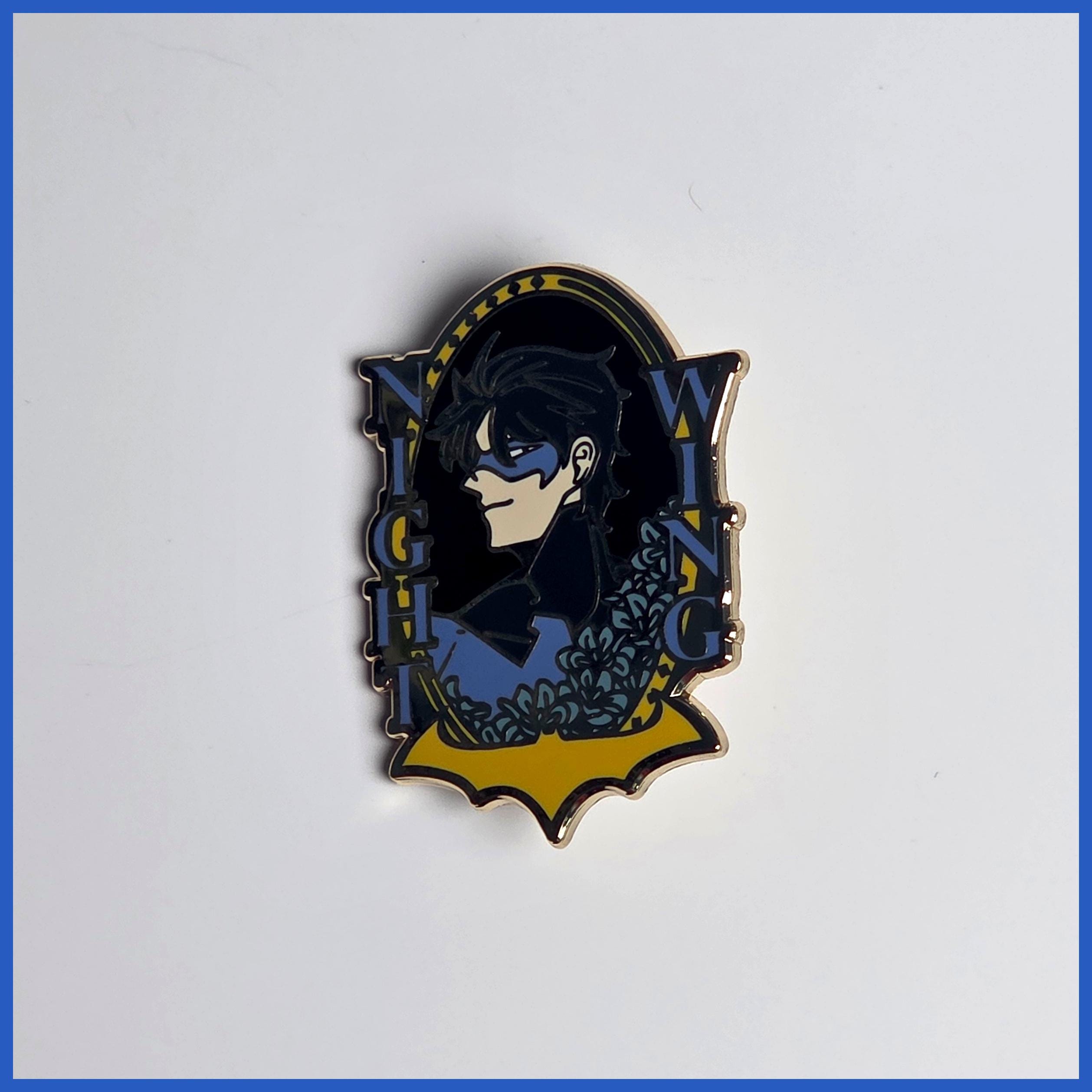 2" Batfam Enamel Pins | Nightwing, Red Hood, Spoiler - Etsy