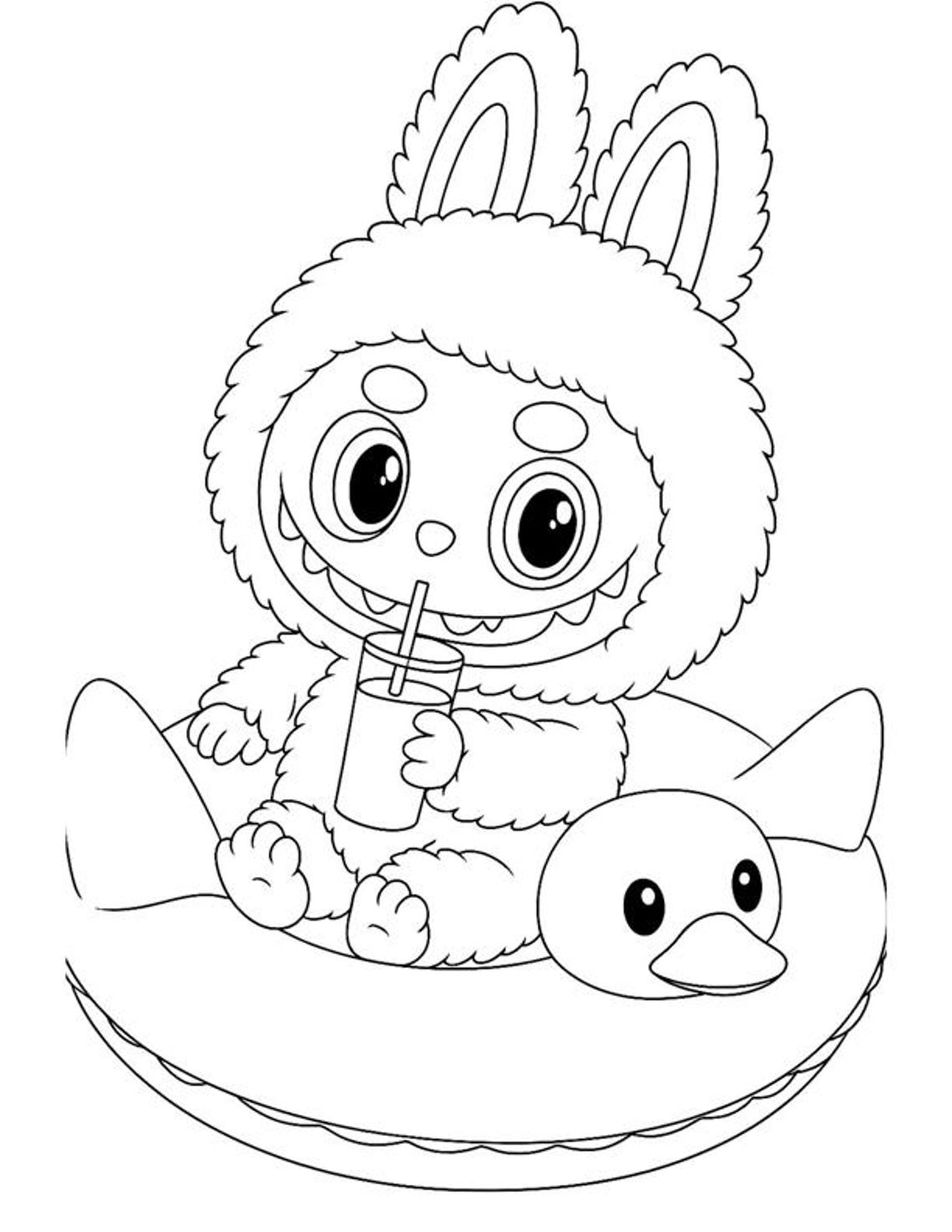 Labubu|labubu Coloring Pages|coloring Pages - Etsy UK