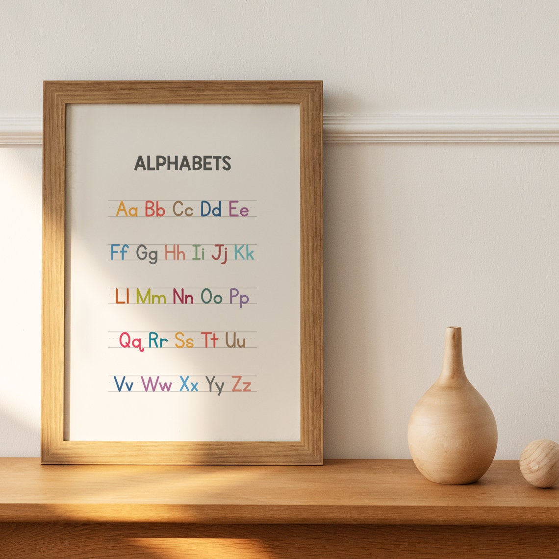 Alphabet Poster, Digital Downloads, Educational Posters for Toddlers ...